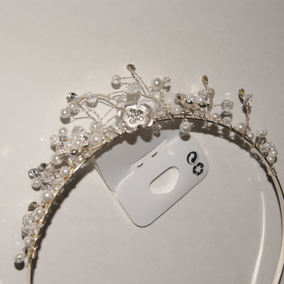 Icing | Accessories | New Silver Pearl Ice Princess Tiara Crown Nwt ...